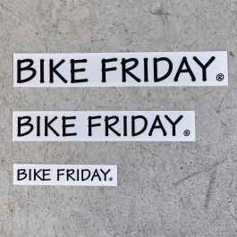 *BIKE FRIDAY* logo decal (black) - BLUE LUG ONLINE STORE