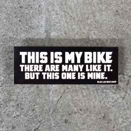 *BLUE LUG* tube sticker (this is my bike) - BLUE LUG ONLINE STORE