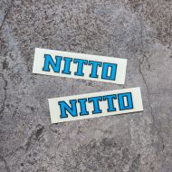 *NITTO* logo sticker (L) - BLUE LUG ONLINE STORE