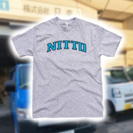 *NITTO* college logo t-shirt (heather gray) - BLUE LUG ONLINE STORE