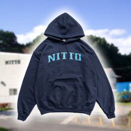 *NITTO* hoodie (college logo/navy) - BLUE LUG ONLINE STORE
