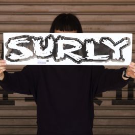 *SURLY* logo sticker (L) - BLUE LUG ONLINE STORE
