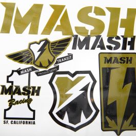 *MASH* sticker pack (olive/black/white) - BLUE LUG ONLINE STORE