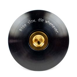 *STRIDSLAND* titanium top cap (black/gold bolt) - BLUE LUG ONLINE STORE